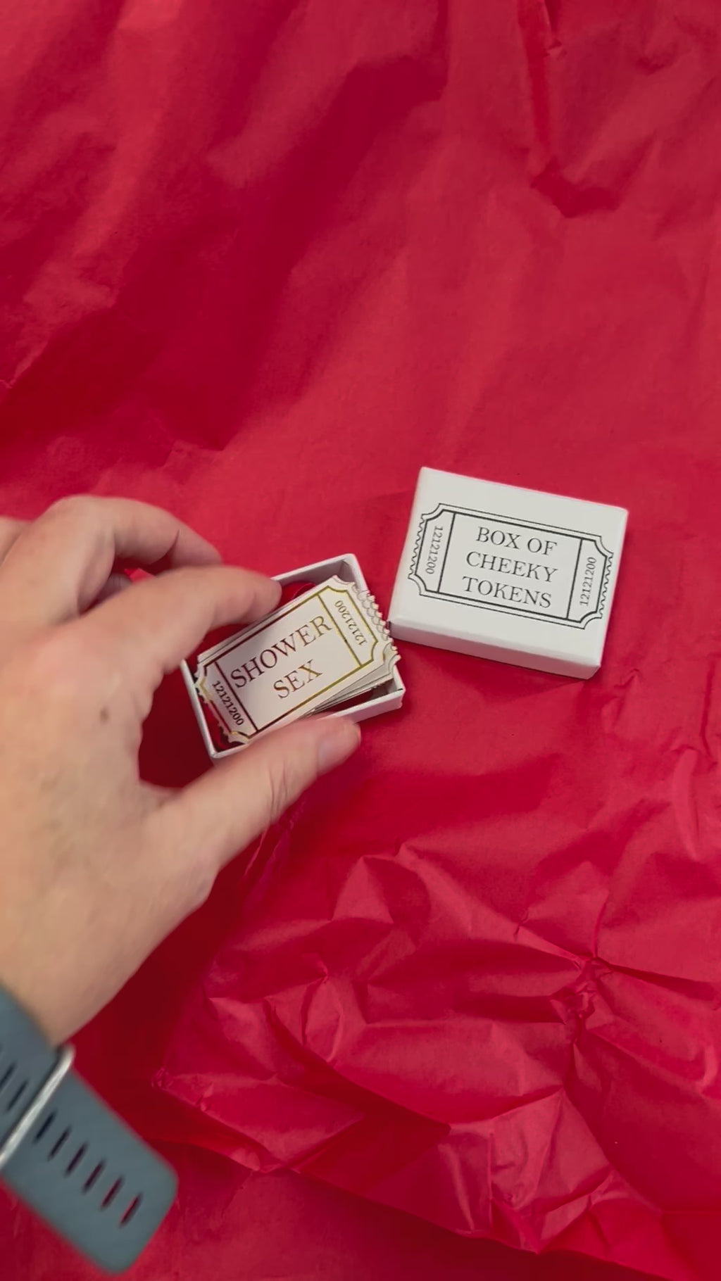 Personalised Cheeky Ticket Stub Tokens | Naughty Foil Love Vouchers ...
