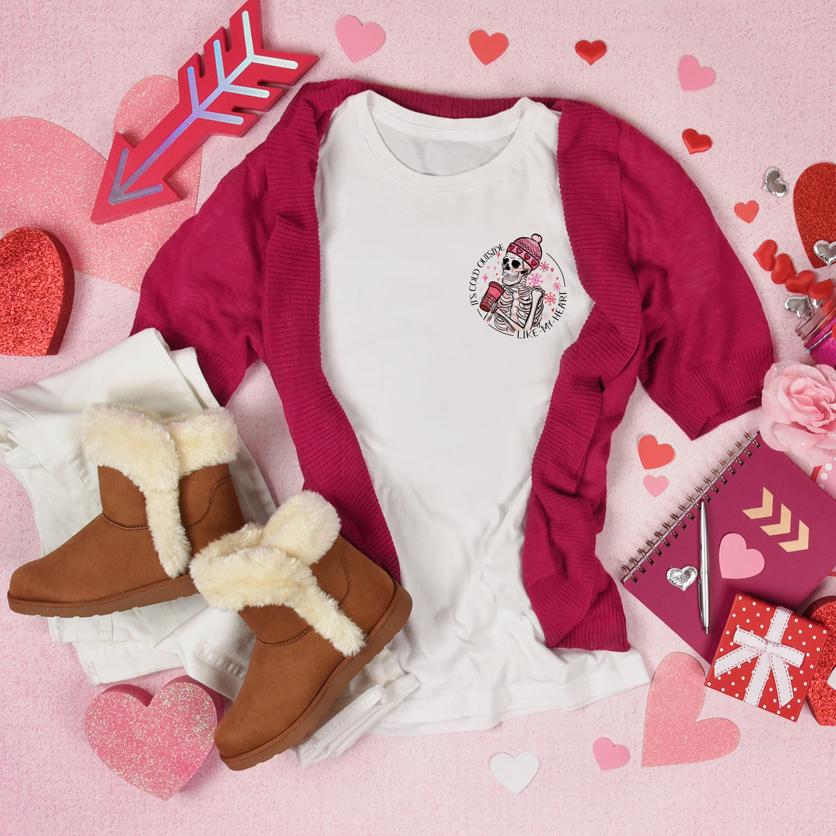 'Cold like my heart' Anti Valentine's Tshirt – PerfectPersonalisedGifts