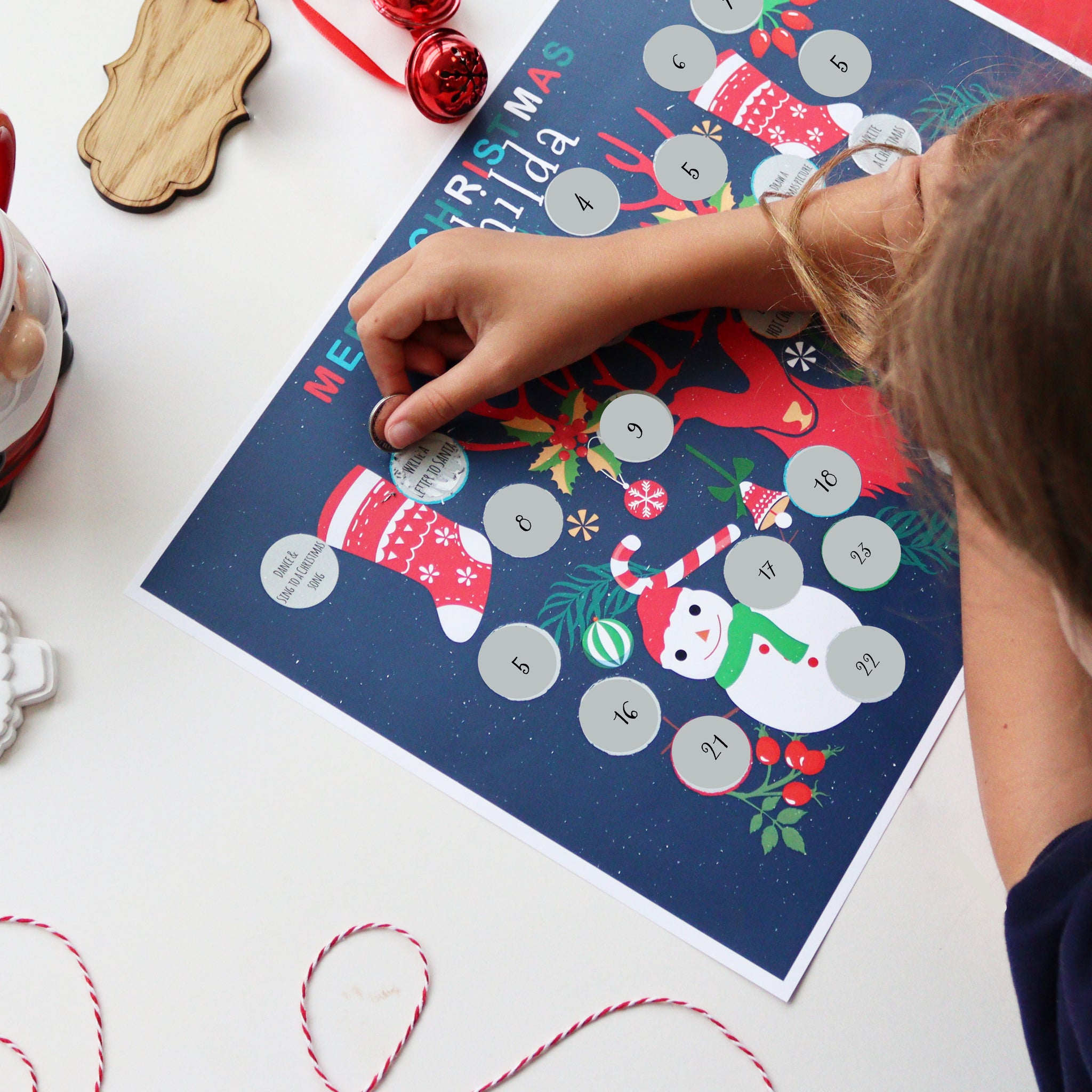 Personalised Scratch Off Activity Advent Calendar ...