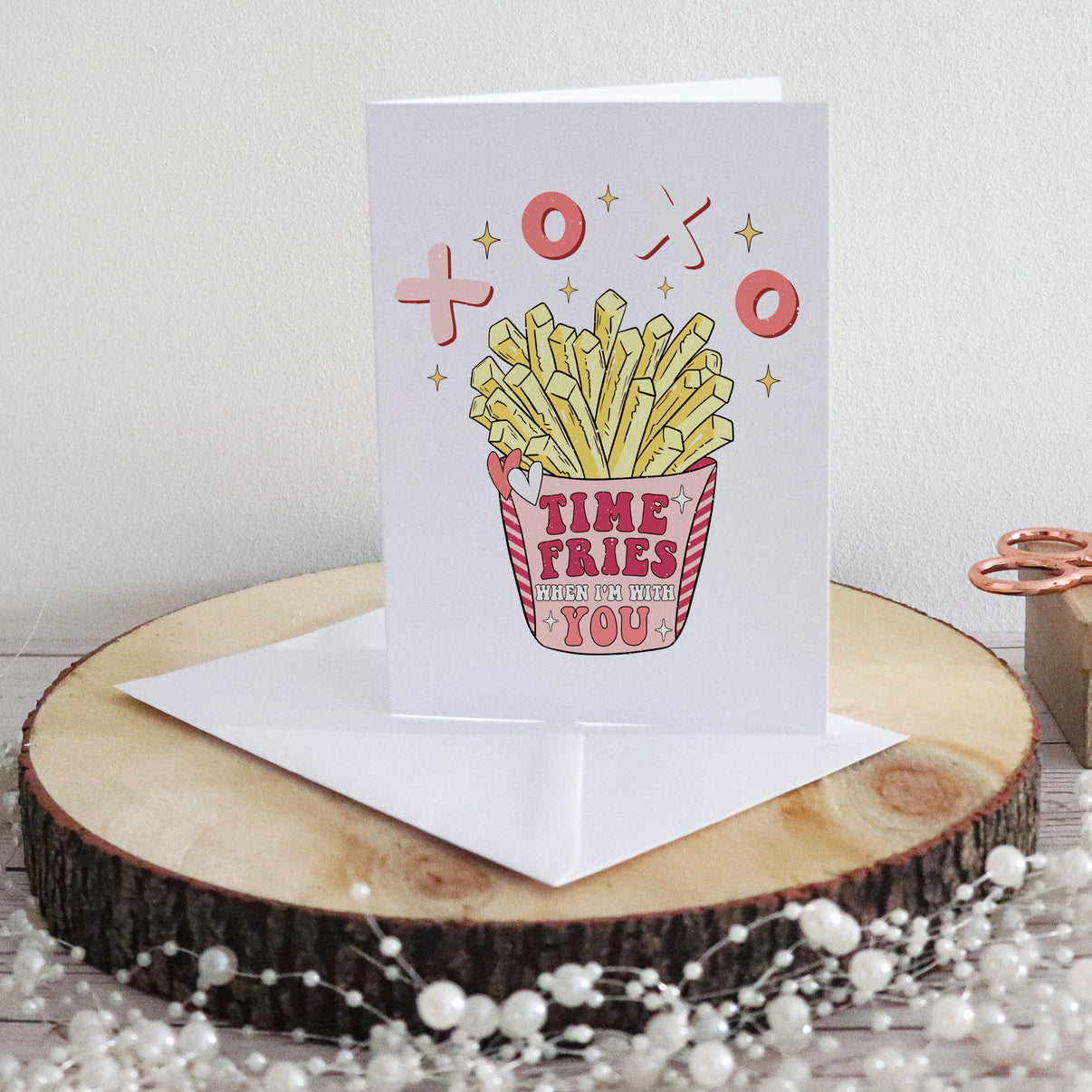 Funny 'Time Fries' Valentine's Card – PerfectPersonalisedGifts